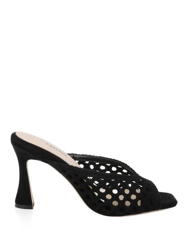 L'Agence Jacques Suede Mule - Black Suede