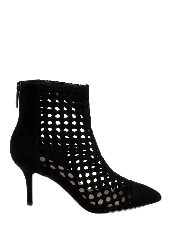 L'Agence Josefine Suede Bootie - Black Suede