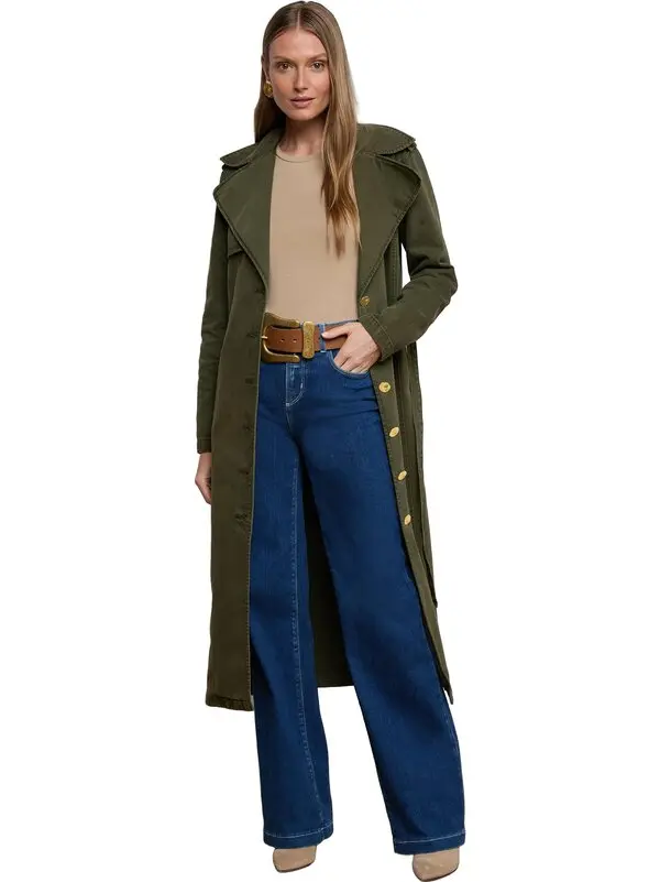 L'Agence Zavia Jean Trench Coat - Picholine