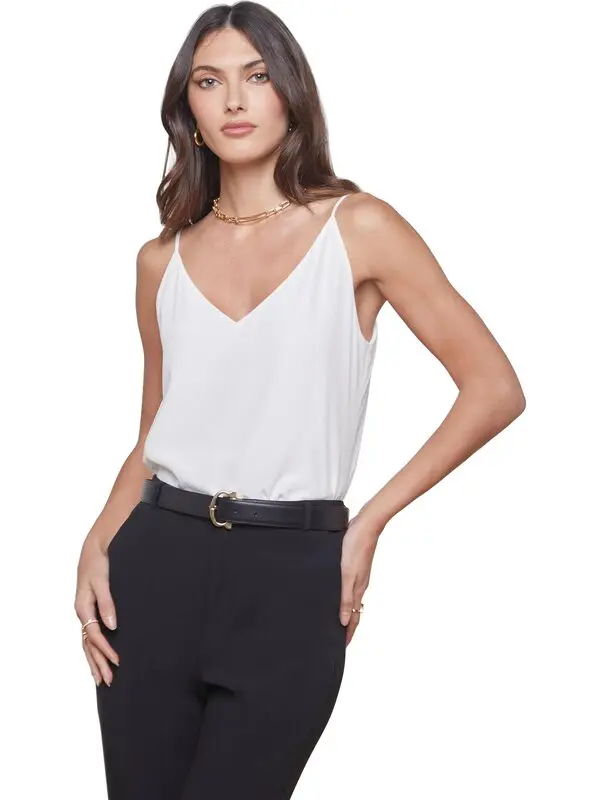 L'Agence Gabriella Silk Camisole - Ivory