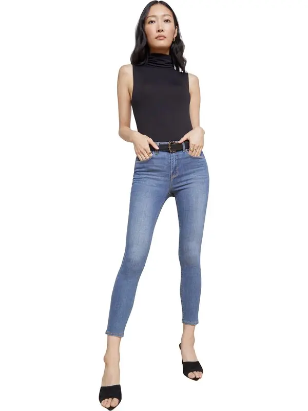 L'Agence Margot Cropped Skinny Jean - Light Vintage