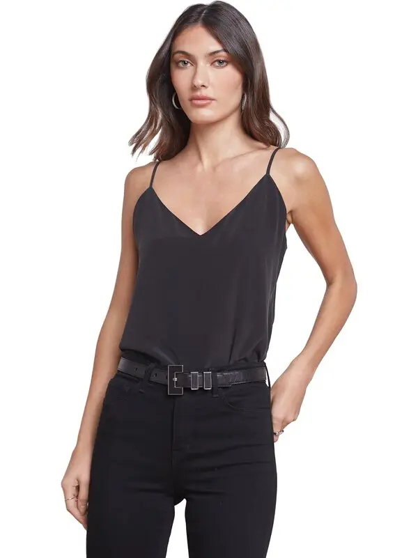 L'Agence Jane Silk Camisole - Black