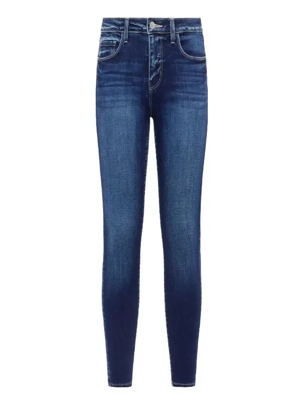 L'Agence Margot Cropped Skinny Jean - Multicolor