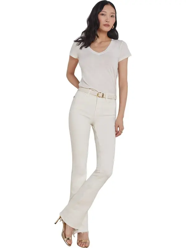 L'Agence Ruth Straight-leg Jean - Vintage White