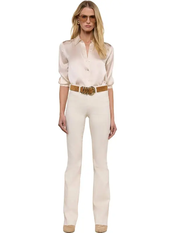L'Agence Ruth Straight-leg Jean - Vintage White