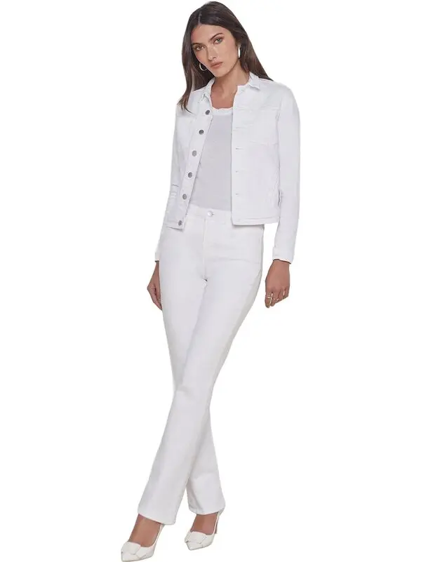 L'Agence Celine Denim Jacket - Blanc Destruct