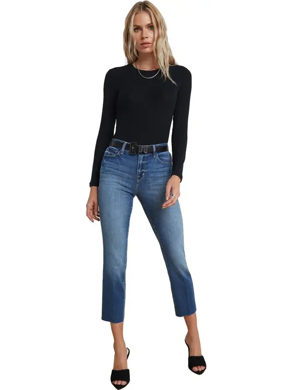 L'Agence Sada Slim-leg Cropped Jeans - Cambridge