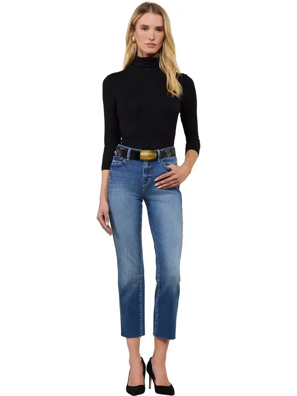 L'Agence Sada Slim-leg Cropped Jeans - Cambridge