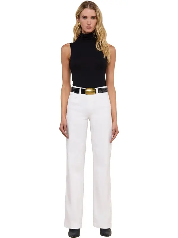 L'Agence Clayton Wide-leg Jean - Blanc