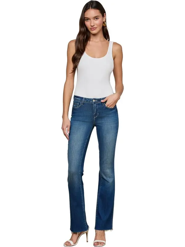 L'Agence Sneeki Low-rise Straight-leg Jeans - Hasting