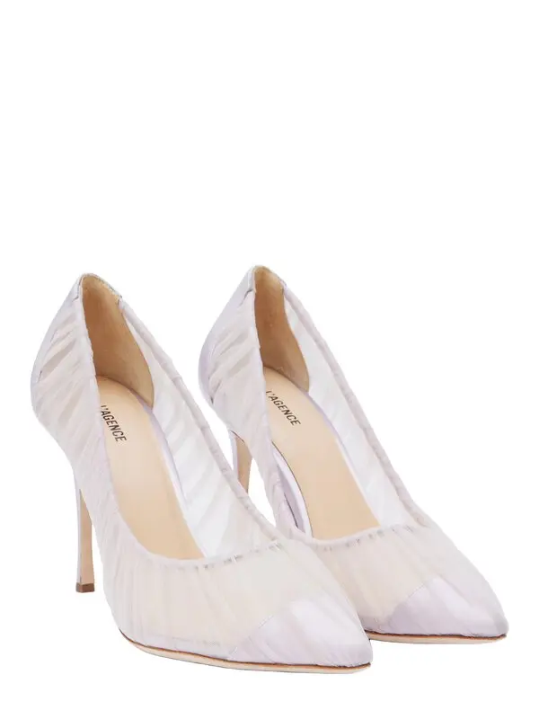 L'Agence Marie Pump - Lilac Tulle/satin