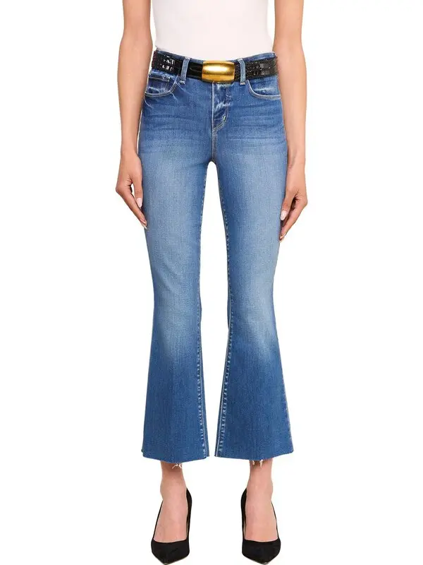 L'Agence Kendra Cropped Flare Jean - Cambridge