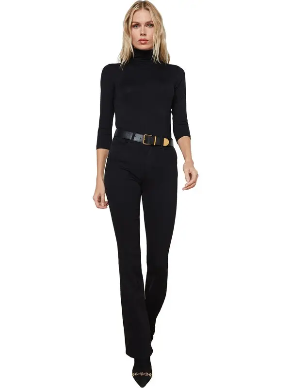L'Agence Selma Bootcut Jean - Noir