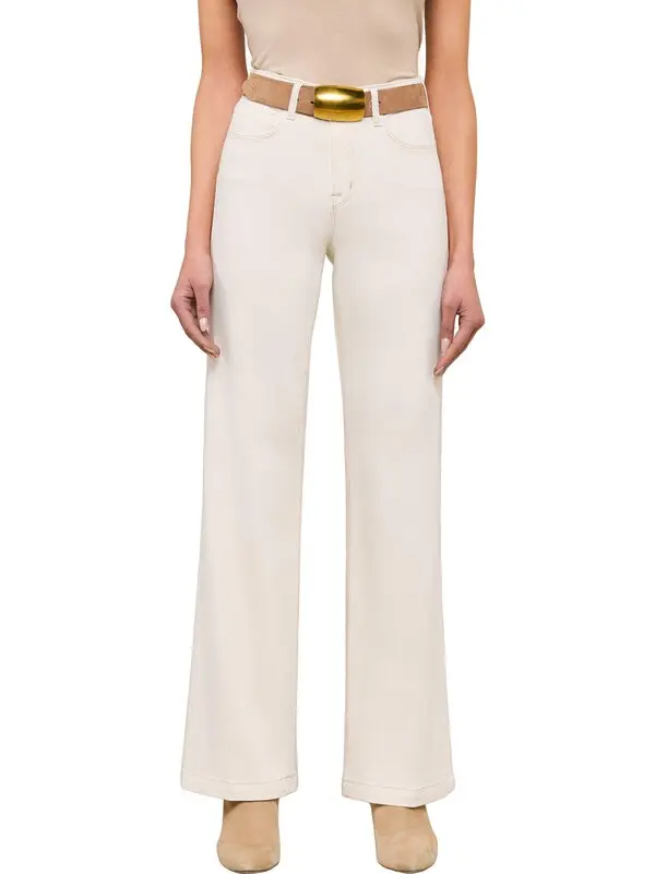 L'Agence Scottie Wide-leg Jean - Macadamia