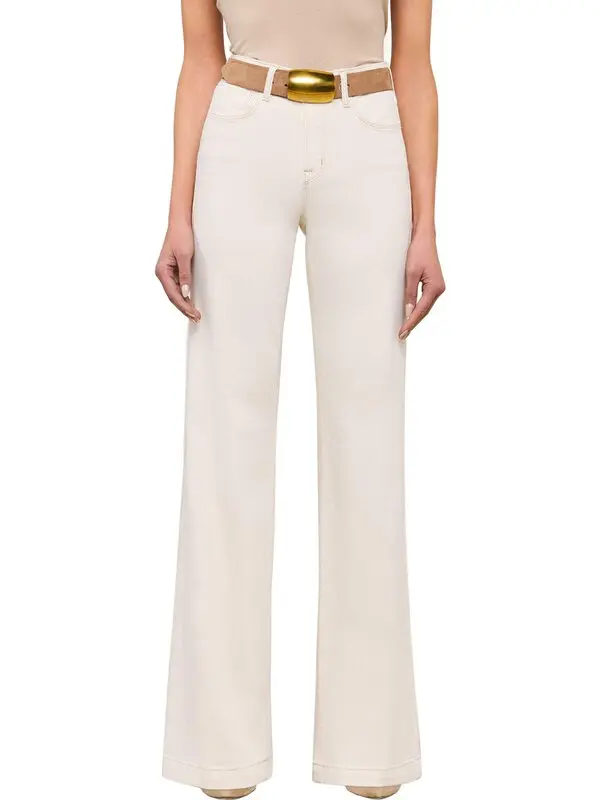 L'Agence Scottie Wide-leg Jean - Macadamia