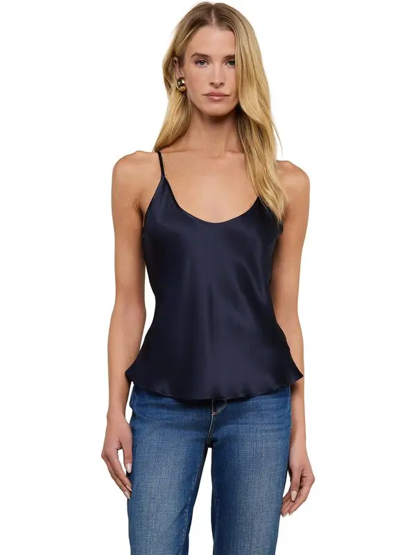 L'Agence Lexi Silk Camisole - Midnight
