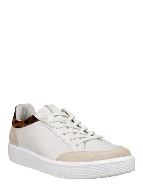Ecco Soft 60 Sneaker - Limestone/white/leopard Hair