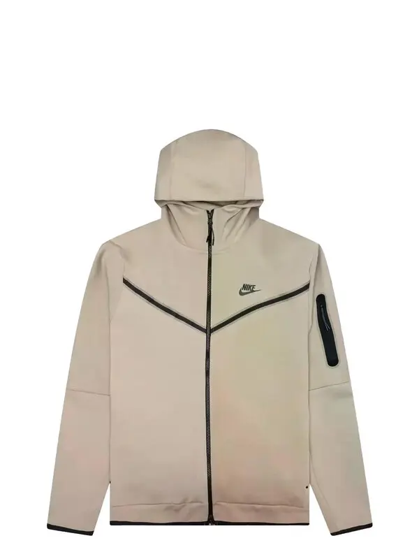 Nike Sleeve-pocket Zip-up Hoodie - Neutrals