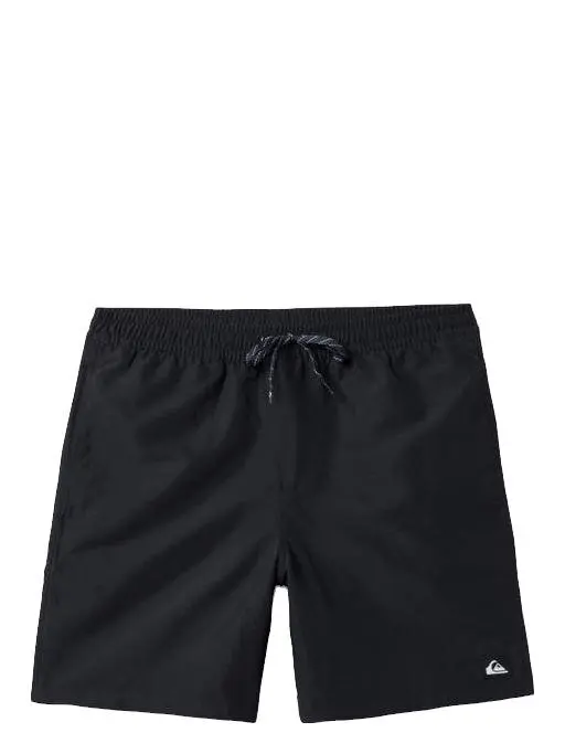 Quiksilver Everyday 17" Solid Stretch Swim Trunks - Black
