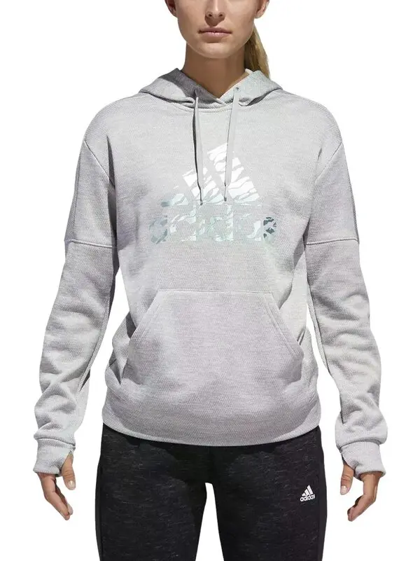 Adidas Athletics Badge Of Sport Hoodie - Grey