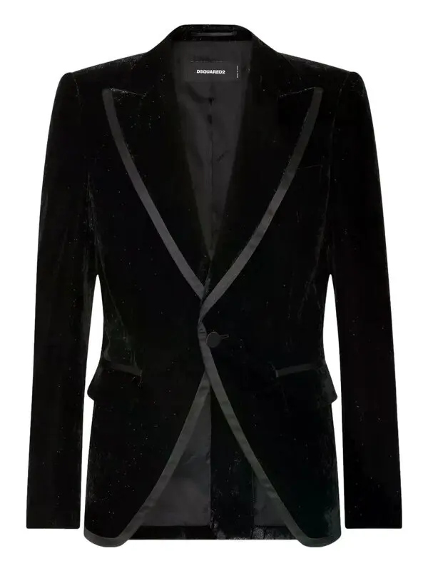 Dsquared2 70s Velvet Blazer - Black