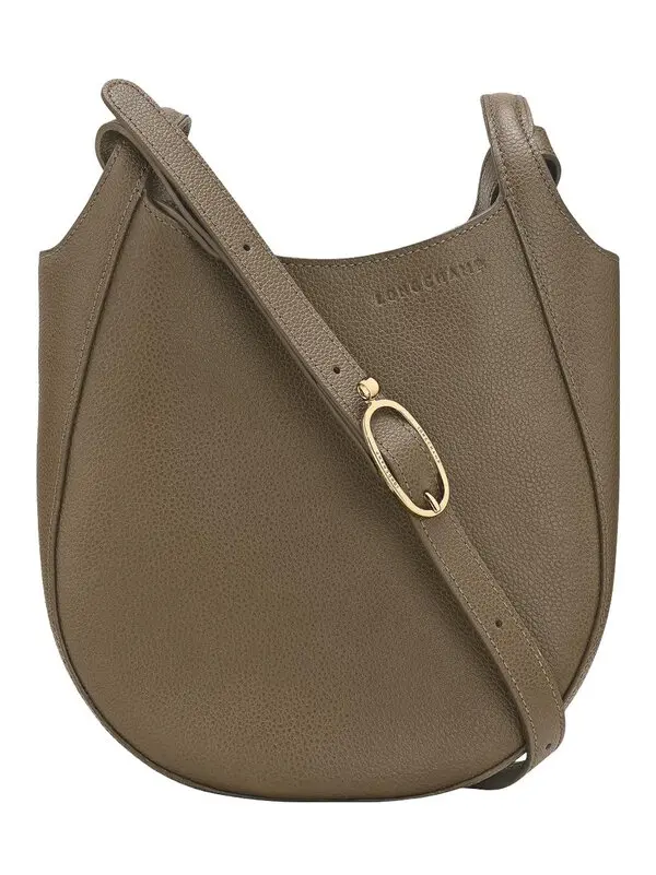 Longchamp Le Foulonne Leather Crossbody Bag - Caper