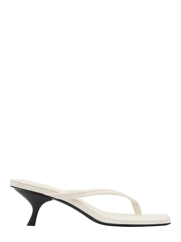 ST AGNI Thong Detail Heel - Off White