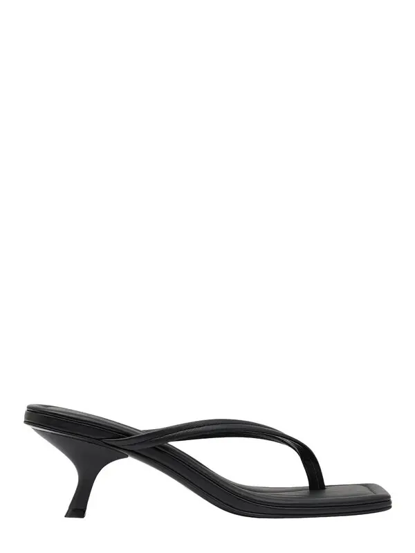 ST AGNI Thong Detail Heel - Black