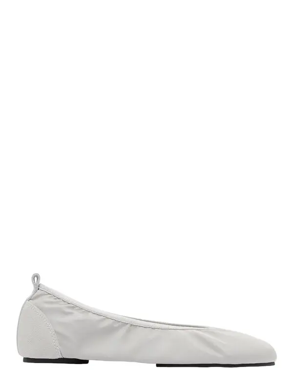 ST AGNI Satin Ballet Flat - Silver