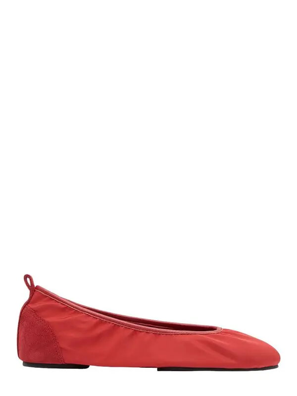 ST AGNI Satin Ballet Flat - Rosso