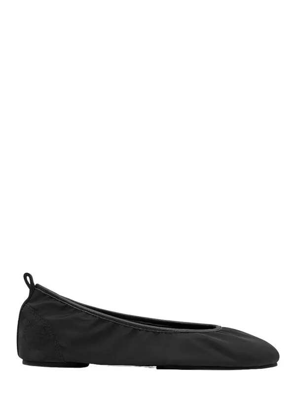 ST AGNI Satin Ballet Flat - Black