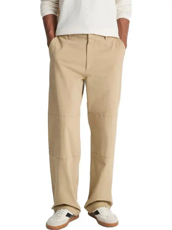 Vince Henry Peached Stretch Cotton Pants - Terrapin