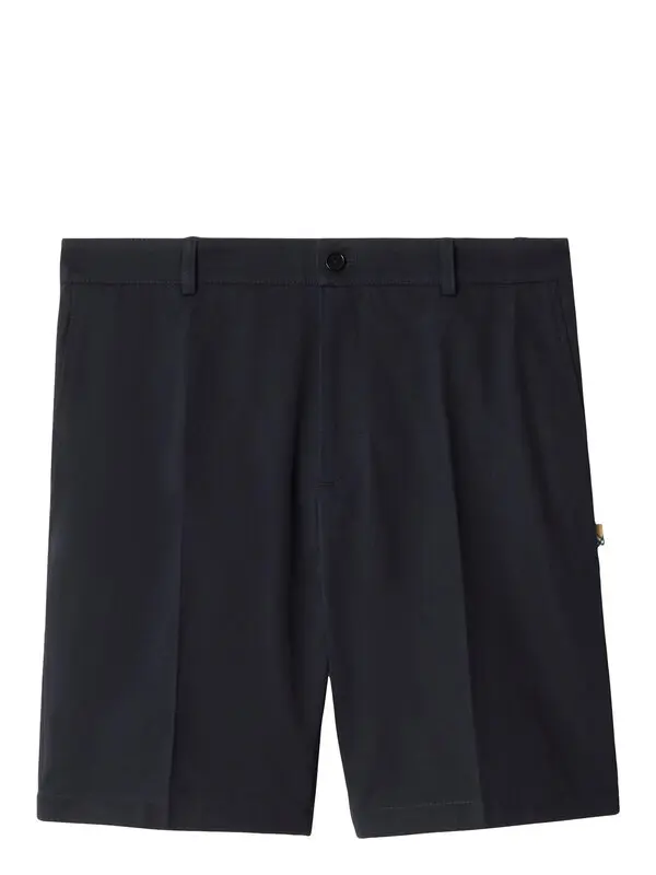 Burberry Cotton Ekd Slim Shorts - Navy