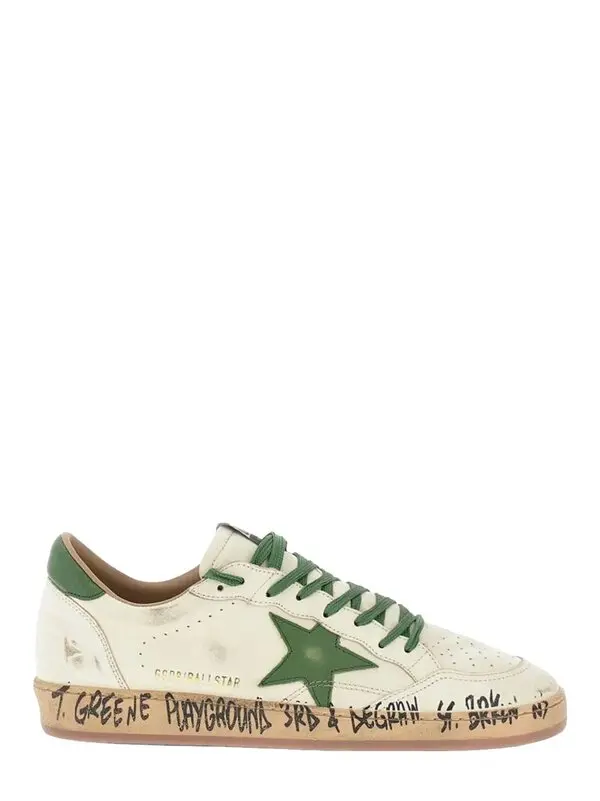 Golden Goose Ball Star Leather Sneaker - White