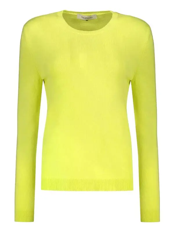 Valentino Garavani Long-sleeve Crew-neck Sweater - Yellow