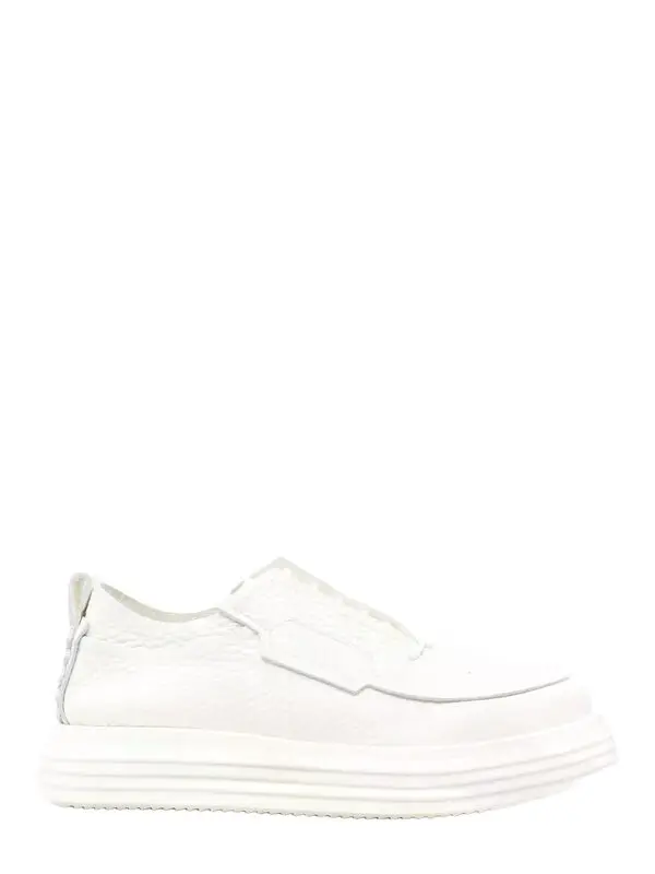 THE ANTIPODE Leather Platform Sneakers - White