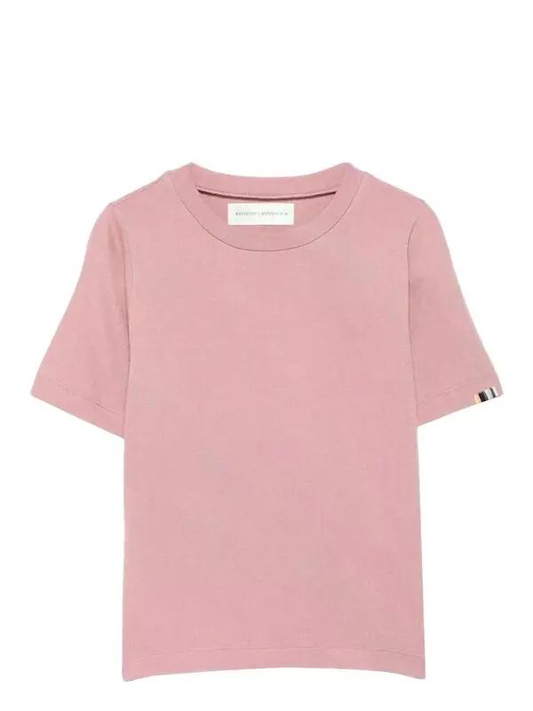 EXTREME CASHMERE X Short-sleeve Crew-neck T-shirt - Pink