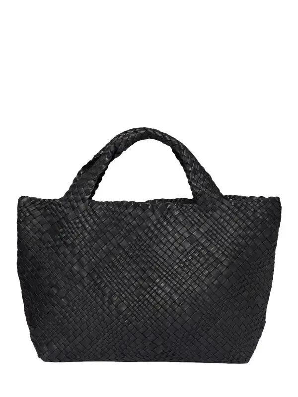 VISONA` Esmeralda Leather Tote Bag - Black