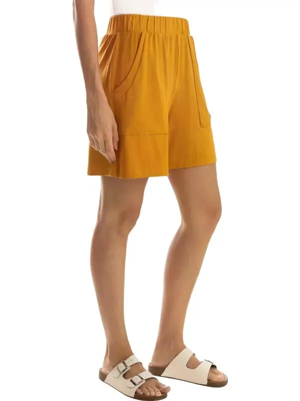 LYGIA & NANNY Pull-on Knee-length Shorts With Pockets - Orange