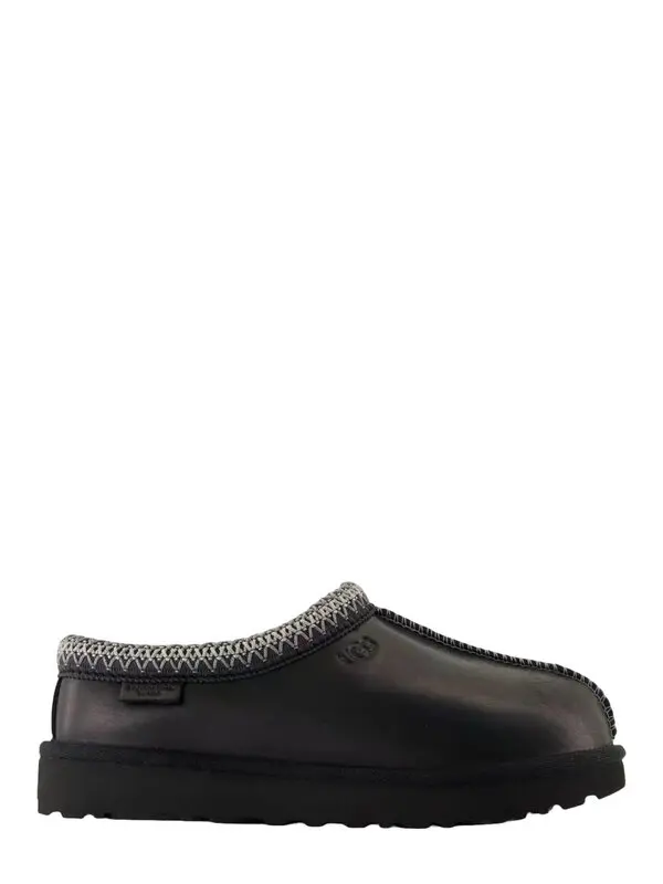 UGG Tasman Leather-stitched Mules - Black