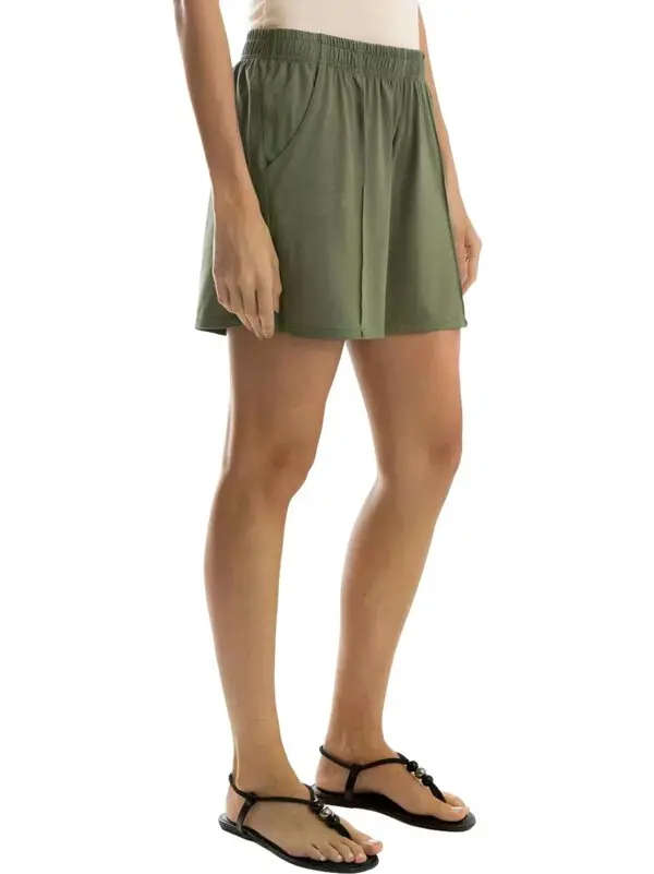 LYGIA & NANNY Elastic-waistband Short Shorts - Green
