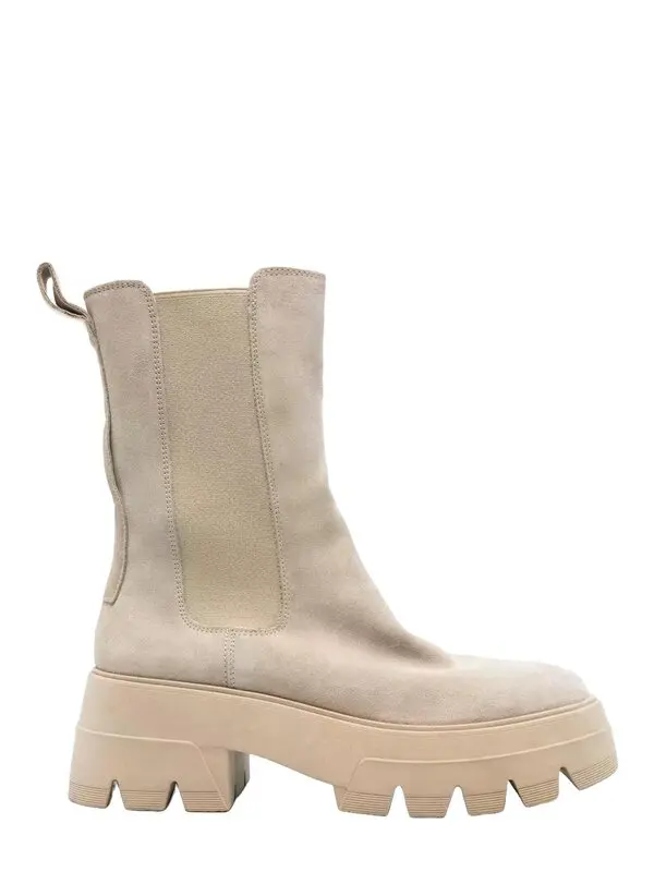 Marc O'polo 70mm Elasticated-panel Platform Boots - Neutrals