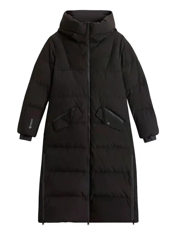 Woolrich Hooded Quilted Coat - Black