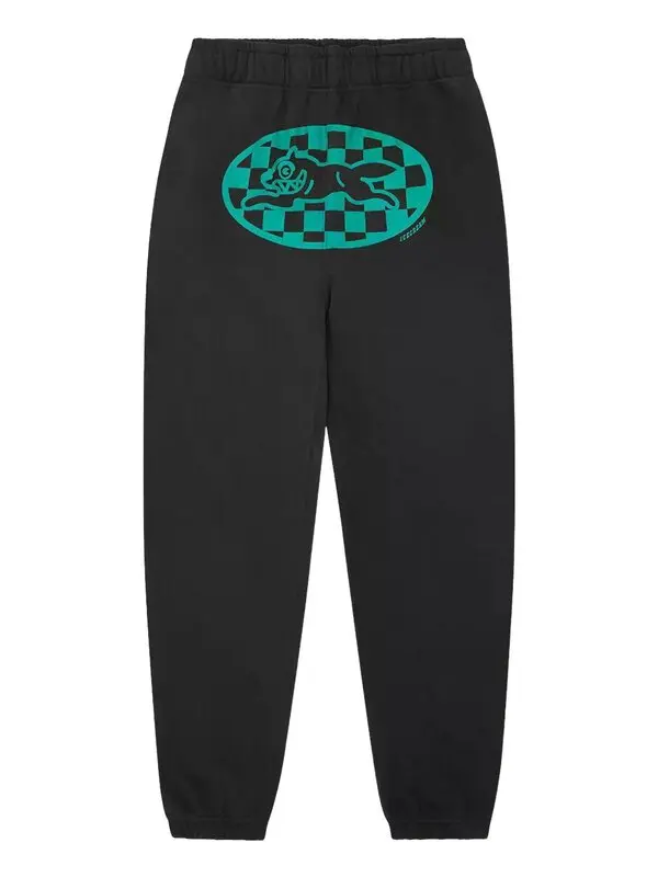 ICECREAM Check-pattern Track Pants - Black