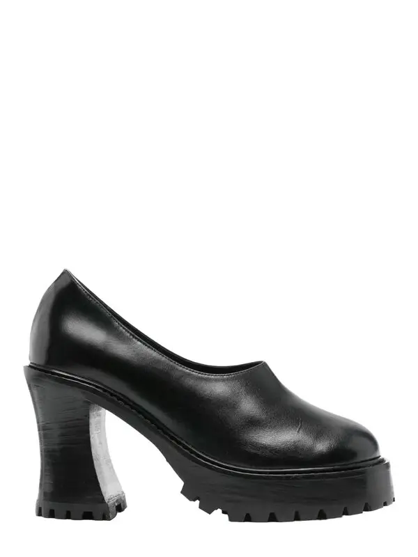 NICOLE SALDANA Hannah Platform Block-heel Pumps - Black