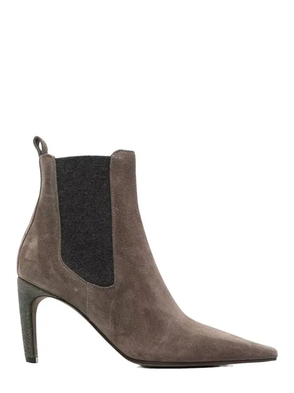 Brunello Cucinelli Suede Ankle Boots - Brown