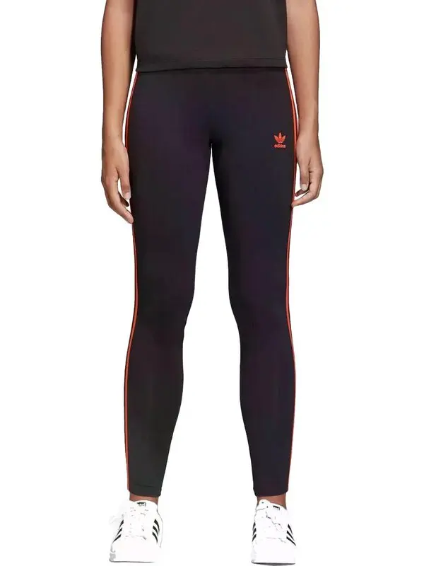 Adidas Three-stripe Leggings - Black