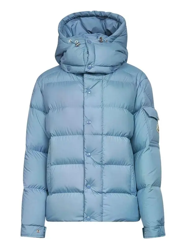 Moncler Hooded Puffer Jacket - Blue