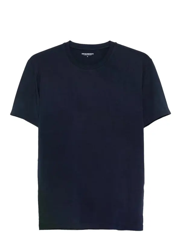 Emporio Armani Eagle-logo T-shirt - Blue