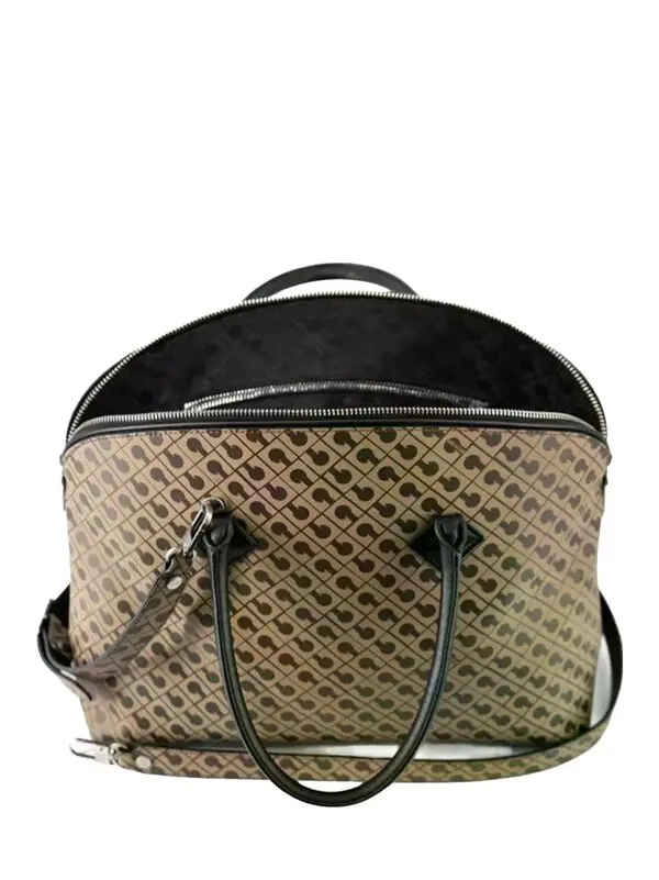 GHERARDINI Monogram Bowling Bag - Brown